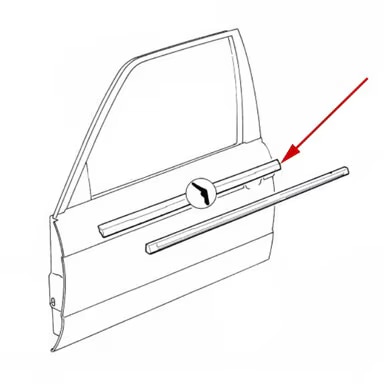 Front Door Weatherstrip Outer Left for BMW E30 3-Series Sedan