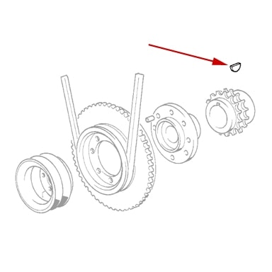 Woodruff Key for Crankshaft Sprocket - M20 M42 M44 M50 M52 M54 S52 M60 M62