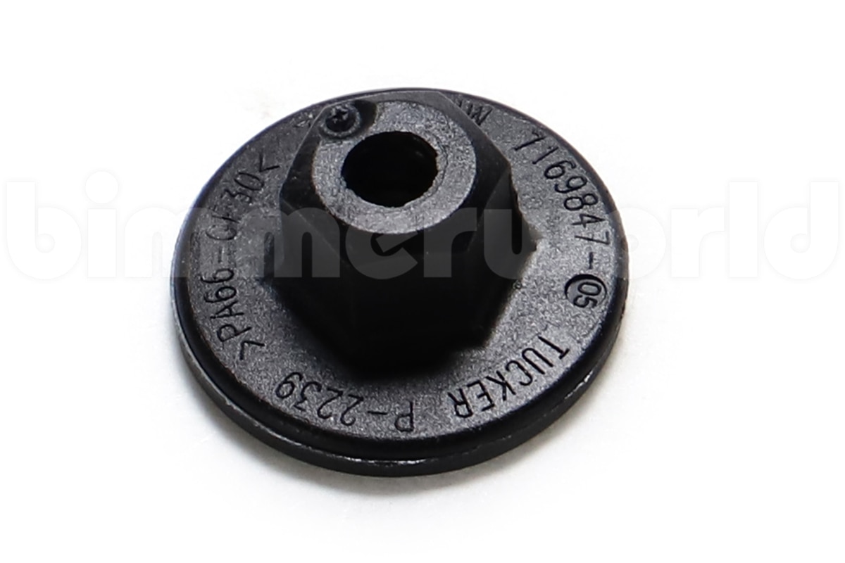 Genuine BMW Plastic Cap Nut for Coarse Thread, 22mm - 07147169847