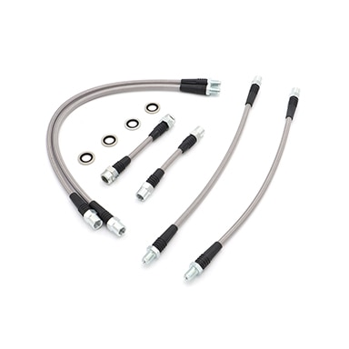 E39 BimmerWorld Stainless Steel Braided Brake Lines
