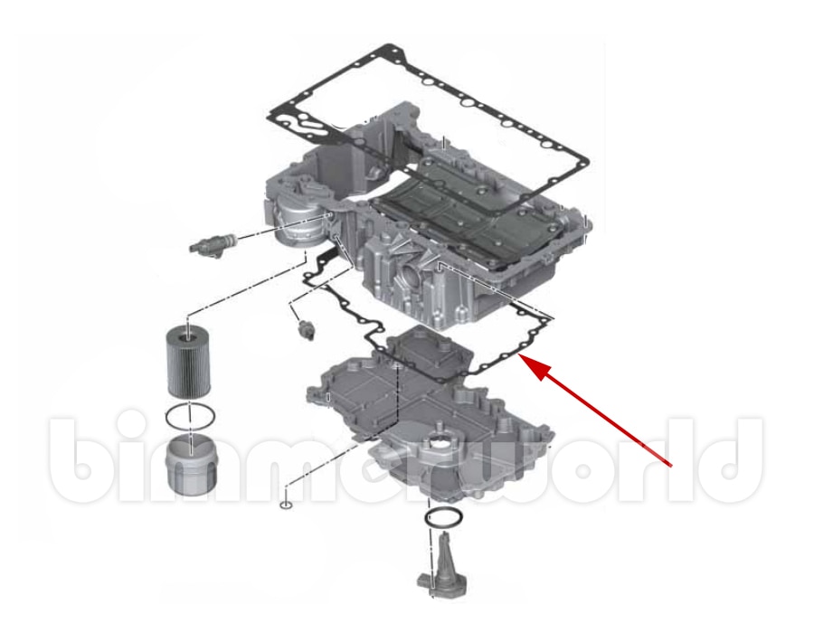 Genuine BMW Lower Oil Pan Gasket - G11/G12 750i