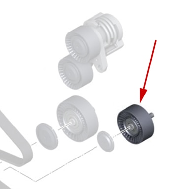 Deflection Roller for Serpentine Belt - E82 E90 E92 E93 E84 (N55)