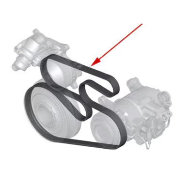 Serpentine Belt (6PKx1697) - Genuine BMW - B47 & N57 Diesel Engines