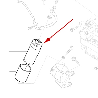 VANOS Pressure Accumulator for S54 Engine - Genuine BMW