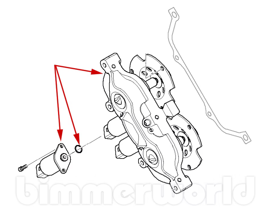 Genuine BMW S85 VANOS Unit, Bank 2 - E60 M5, E63 M6 - 11367841074