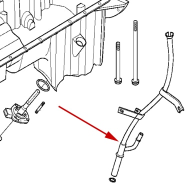Oil Dipstick Guide Tube, Genuine BMW - E46 325xi 330xi & E83 X3 2.5i 3 ...