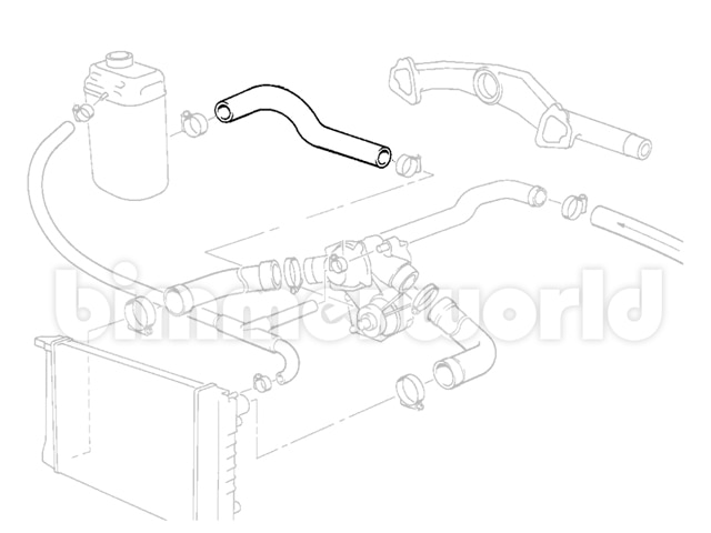 BMW Water Hose - 11531741412