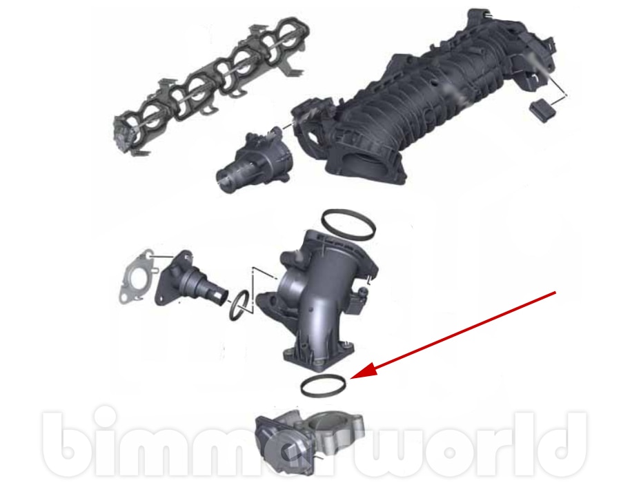 Profile Gasket for Throttle Body to Venturi N47 N57 Diesel F30 328d F10 ...