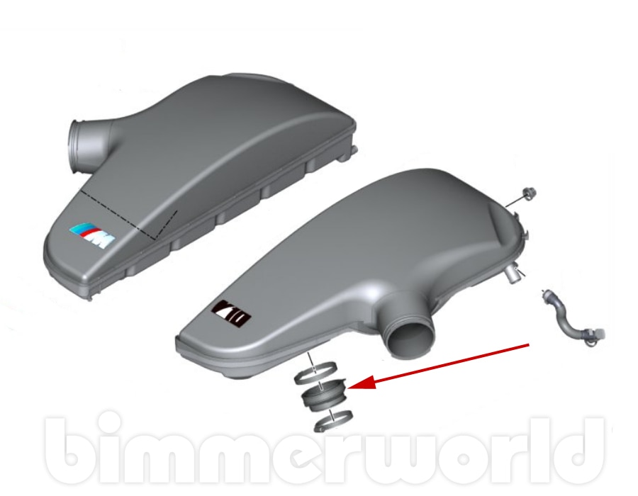 Genuine BMW Throttle Body Intake Boot - S85 V10 - E60 M5 & E63/E64 M6