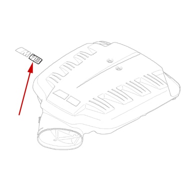 Genuine BMW V8 Emblem for Engine Cover - E90 E92 E93 M3