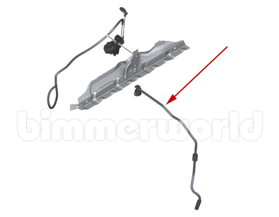 Genuine BMW Vacuum Pipe for Turbo - N55 Engine - 11657588771