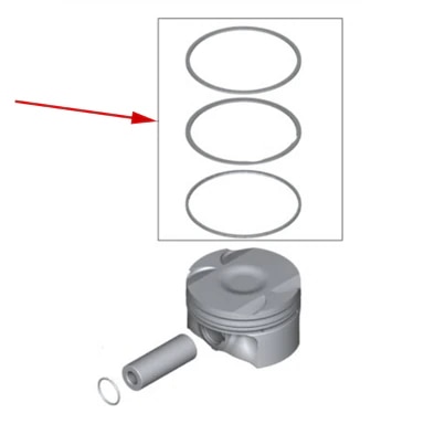 Ring Set for 1 Piston - Genuine BMW - M54 3.0 Engine