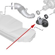 Intake Elbow Boot with Turbo Inlet Seal - Left (Cyl 5-8) - F15 F16 50i