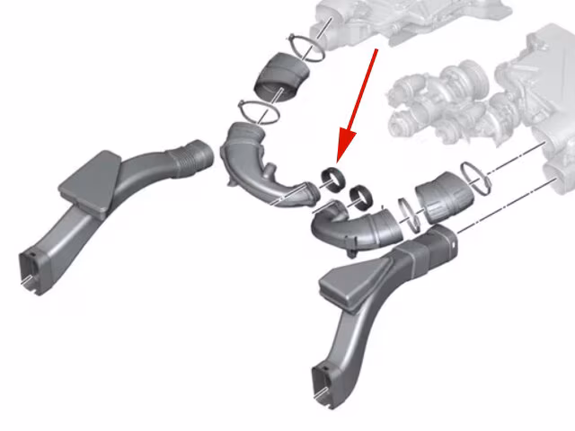 Genuine BMW Gasket/Seal for Turbo Inlet - N63 V8 Engine