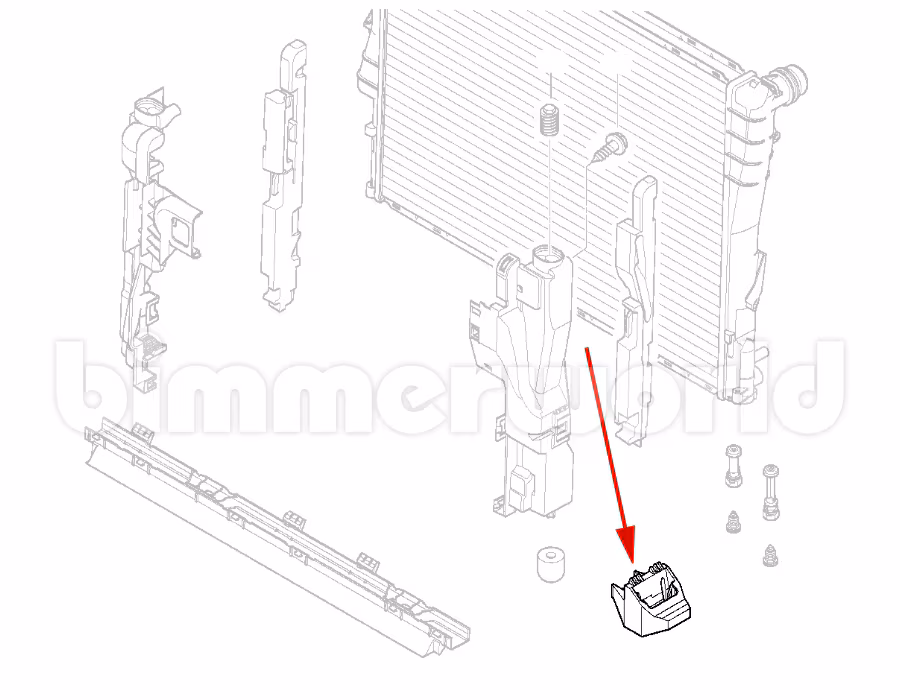 Bracket for Radiator Mounting - BMW E46 3-Series & E85 Z4