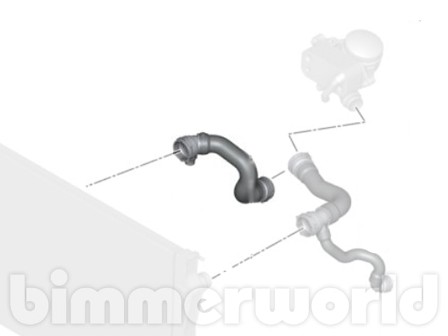 BMW Coolant Hose - 17127578703 - E70 X5 (N55) & E71 X6 35i xDrive