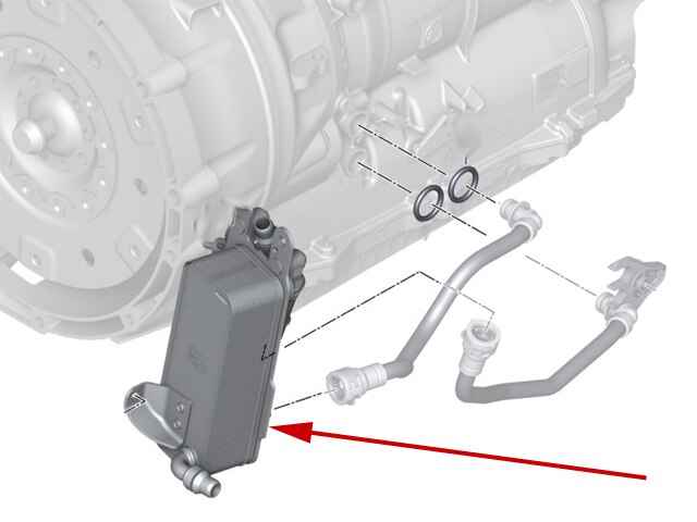 Oil Cooler for Automatic Transmission - G30 G01 G02 4-Cylinder