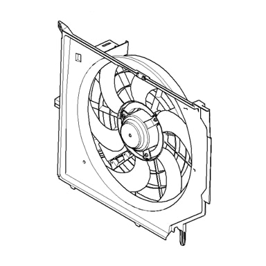 Engine Cooling Fan (600W) - Genuine BMW - E85/E86 Z4