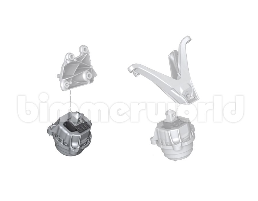 Left Engine Mount - F90 M5 & F91 F92 F93 M8 with Competition Package