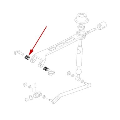 Bushing for Shifter Support, Forward - 6-Speed Manual Transmission