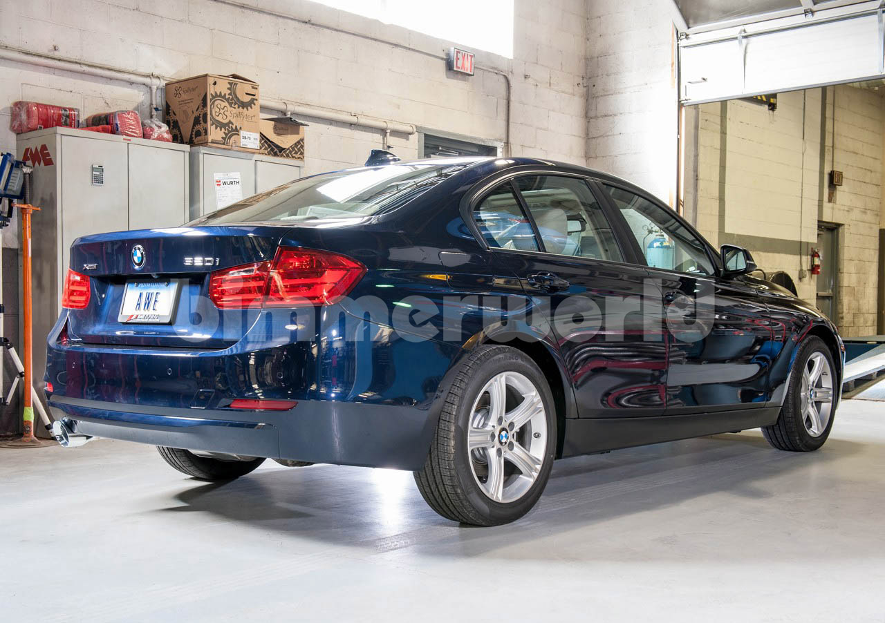 AWE Tuning Touring Edition Axle Back Exhaust and Mid Pipe for BMW F30 320i