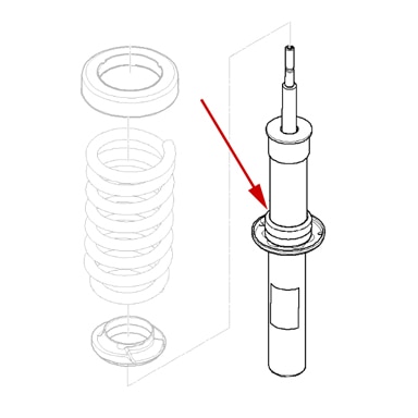 Front Strut / Shock - Genuine BMW - E70 X5 Base (2007-2013)