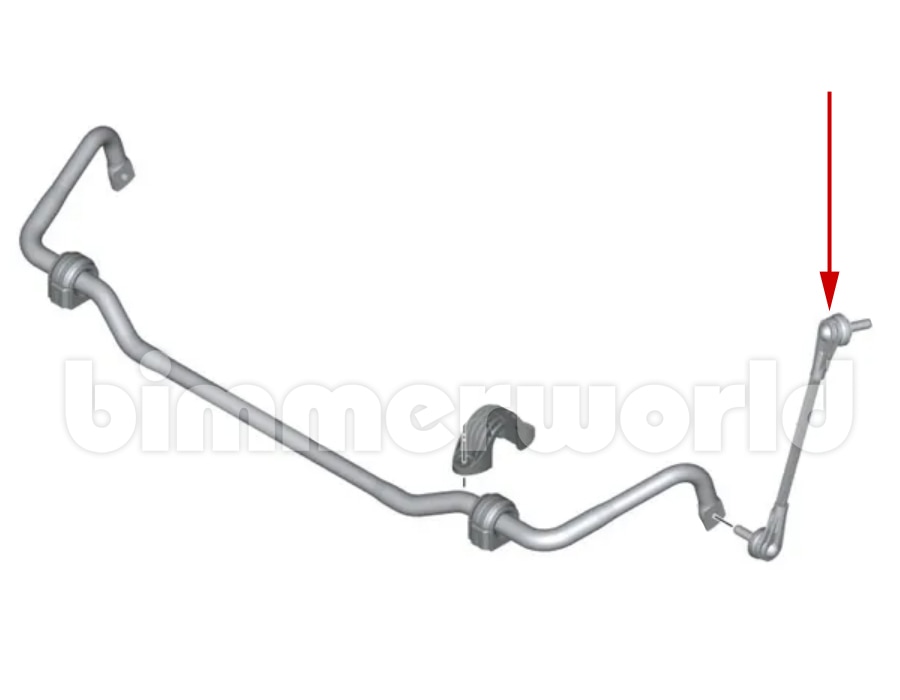 Front Left Sway Bar Link - Genuine BMW - G01 X3 30i & G02 X4 30i