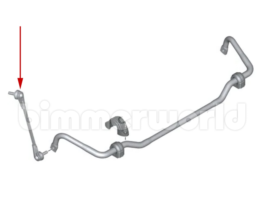 Front Right Sway Bar Link - Genuine BMW - G01 X3 30i & G02 X4 30i