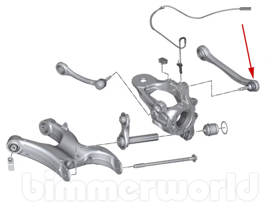 Rear Left Upper Control Arm - E70/F15/F85 X5 & E71/F16/F86 X6