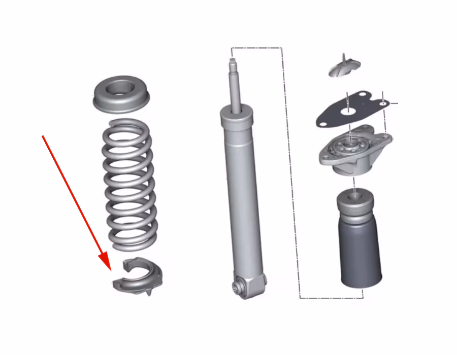 Genuine BMW Rear Lower Spring Pad - F22 F30 F32 F80 F82 F87