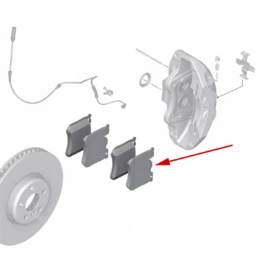 Original Front Brake Pads for BMW F97 X3M, F98 X4M