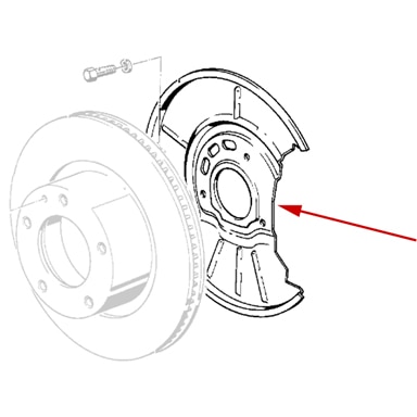 Right Front Brake Backing Plate - E30 318is 325e 325i 325is