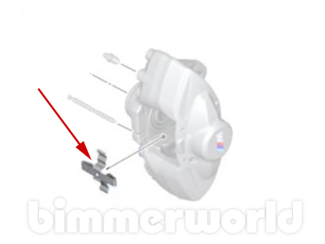 Expansion Spring for Rear M Sport Caliper - F22 F30 F32 F80 F82 F83 F87