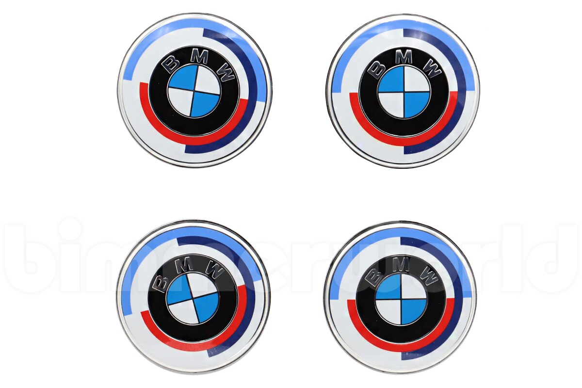 Wheel Emblem Kit, BMW 50 Year M Heritage Roundel 56mm 5x112