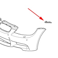 Guide for Front Bumper, Left - E90 E92 E93 M3 (2008-2013)