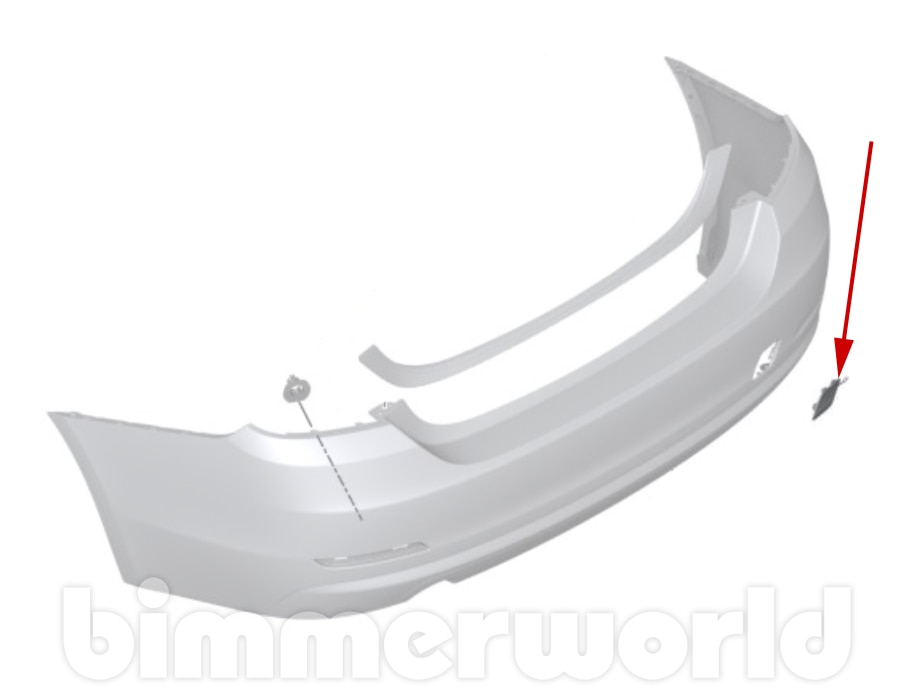 Flap for Rear Towing Eye - F32 F33 F36 4-Series Base (2017-2020)