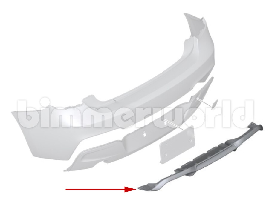 Genuine BMW Diffuser for Rear Bumper - F87 M2 (2016-2021)