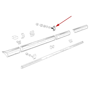 Genuine BMW Fastener for Door Molding - E24 6-Series (1977-1989)
