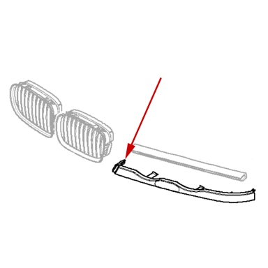 Left Headlight Trim, Lower - E46 325i 325ix 330i 330ix (2002-2005)