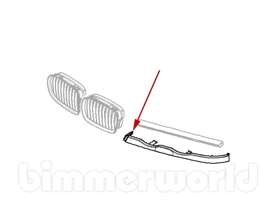 Left Headlight Trim, Lower - E46 325i 325ix 330i 330ix (2002-2005)
