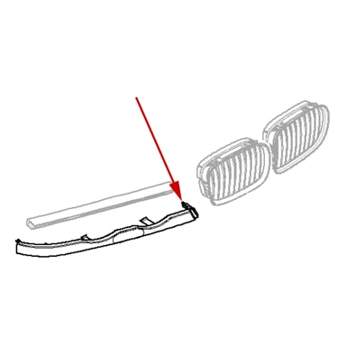 Right Headlight Trim, Lower - E46 325i 325ix 330i 330ix (2002-2005)