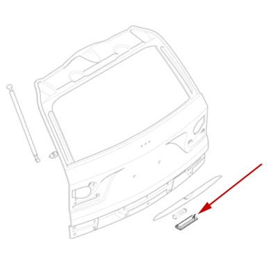Lens for Registration Plate Lamp - Genuine BMW - E83 X3 & E53 X5