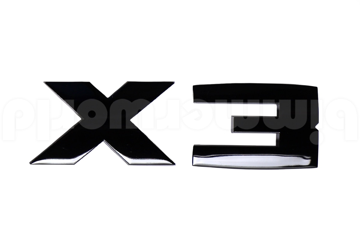 Rear 'X3' Emblem, Black Genuine BMW G01 X3 M40i
