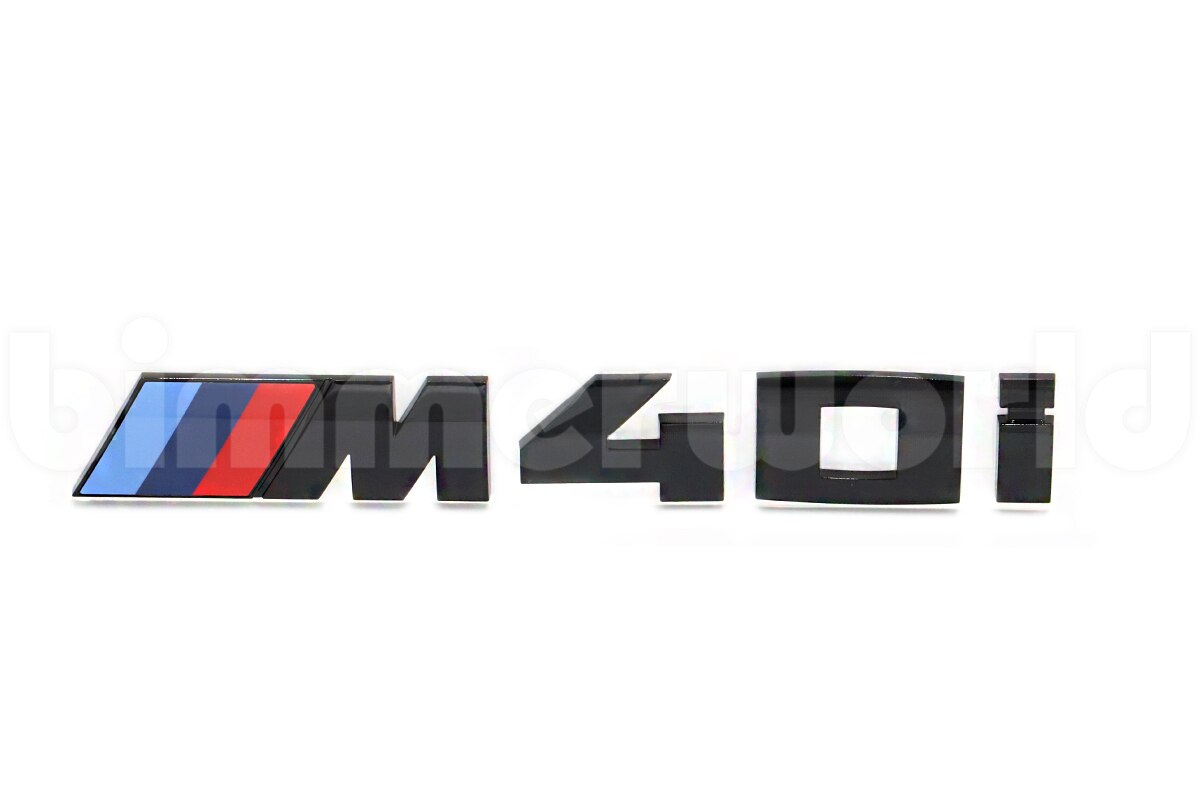 Genuine BMW Rear 'M40i' Emblem, Black for G01 X3 M40i (2018-2024)