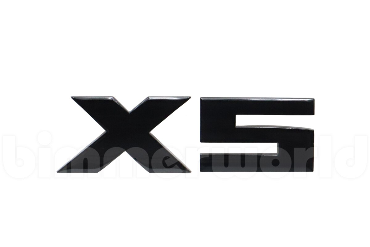 X5 Trunk Emblem Gloss Black BMW 51142472837