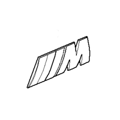 Genuine BMW ///M Side Emblem - E85 Z4 M Roadster & E86 M Coupe
