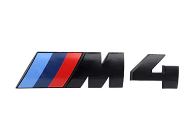 Black M4 Trunk Emblem for BMW F82/F83 M4, M4 GT4