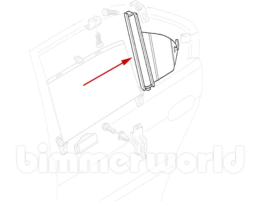 Sun Shade for Left Rear Quarter Window - E38 740i 740iL 750iL (1998+)