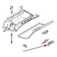Glove Box Latch Handle - Genuine BMW - E46 3-Series Convertible
