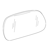 Left Heated Mirror Glass for BMW Z3 Coupe and Roadster